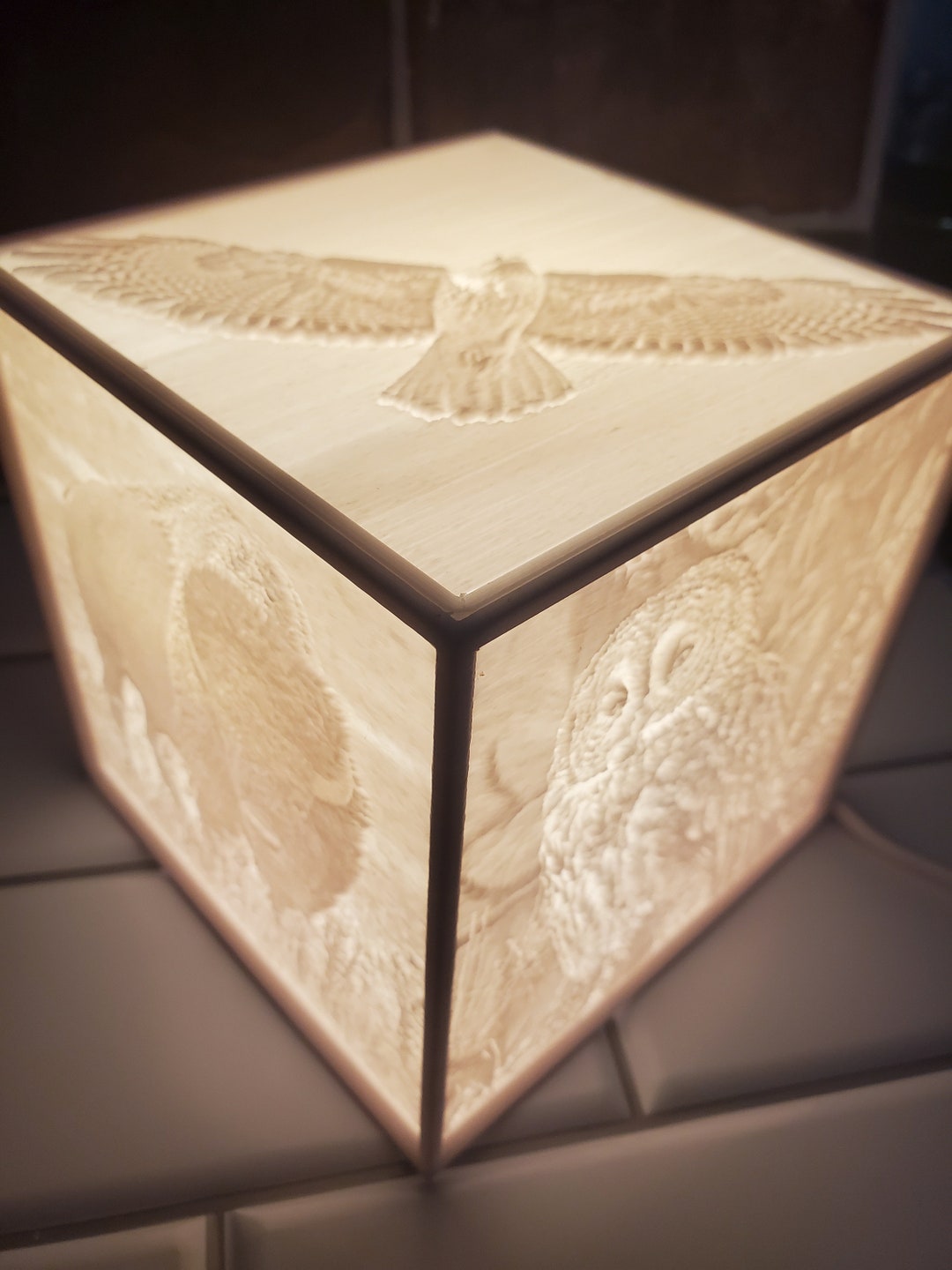 Custom 3-D Printed Light Box - Etsy