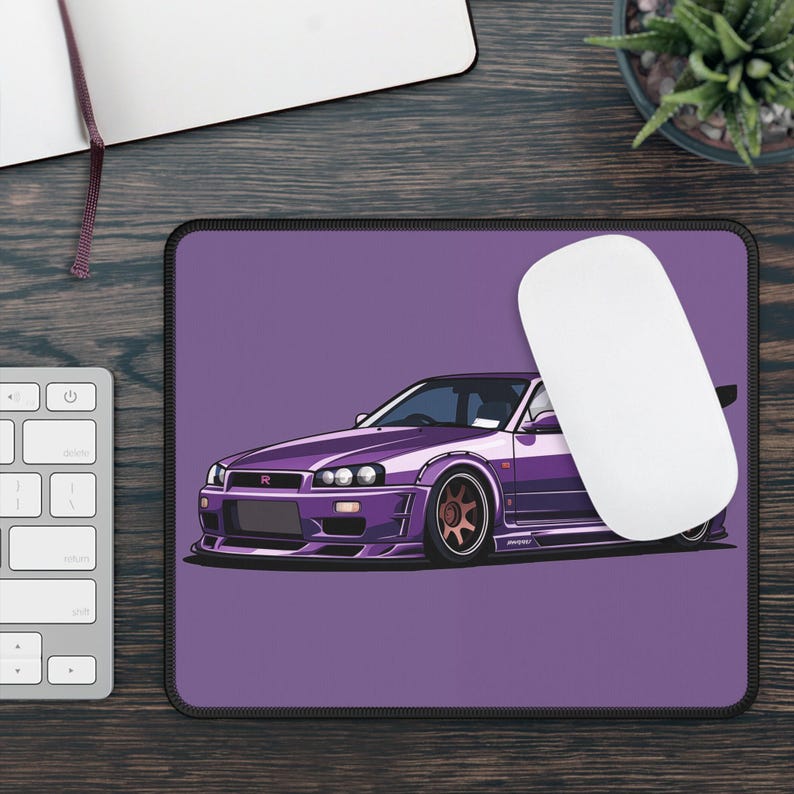 Nissan Skyline R34 GT-R Gaming Mouse Pad, Racing Sim Mouse Pad, Car ...