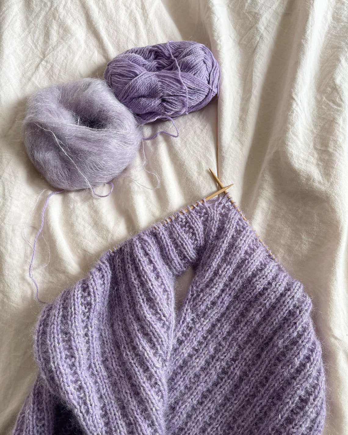 Viola Vest ENGLISH Knitting Pattern: Top-down Double Broken Rib Stitch ...