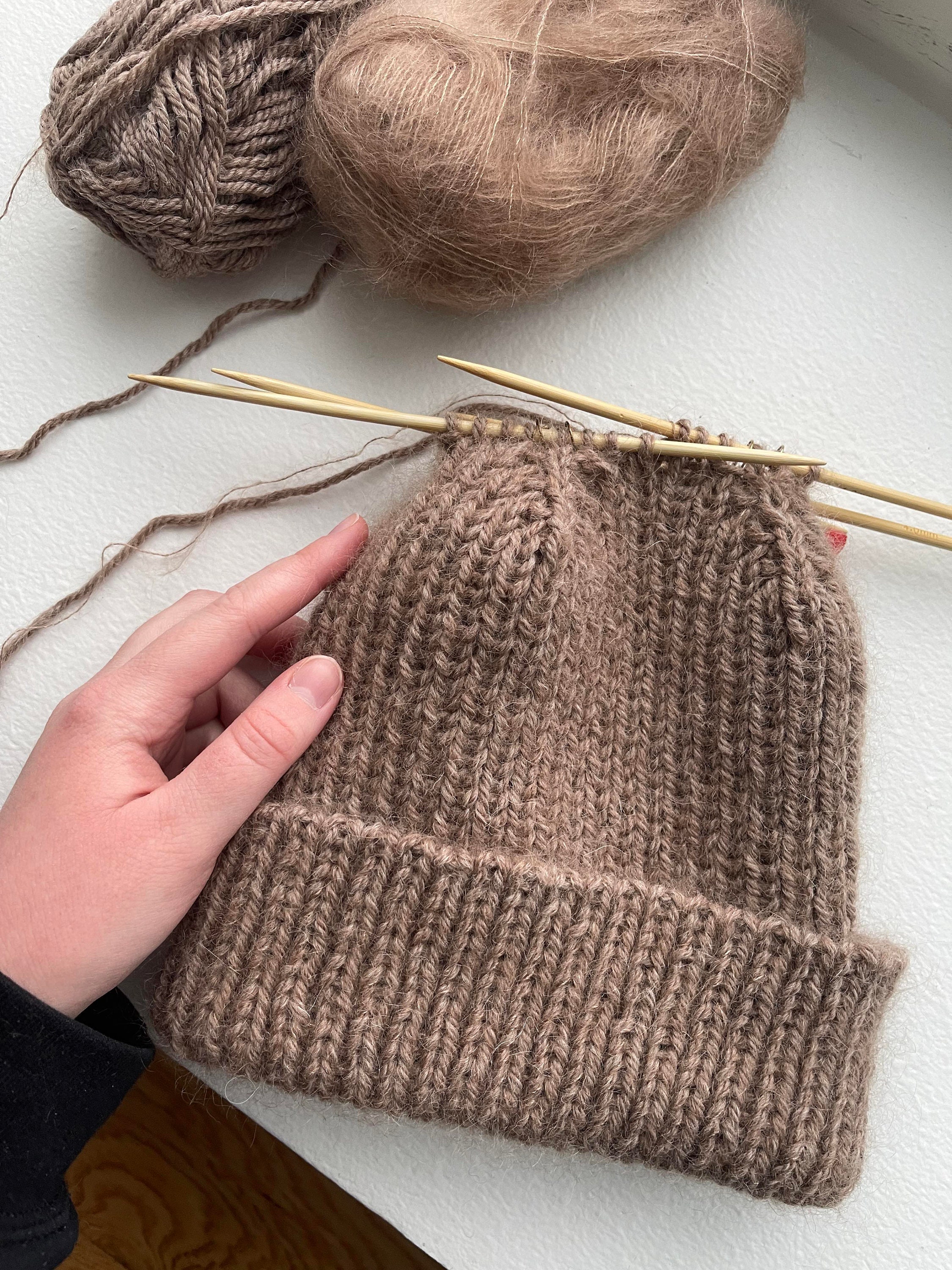 Carter Hat ENGLISH Knitting Pattern: Ribbed Beanie, PDF Pattern - Etsy