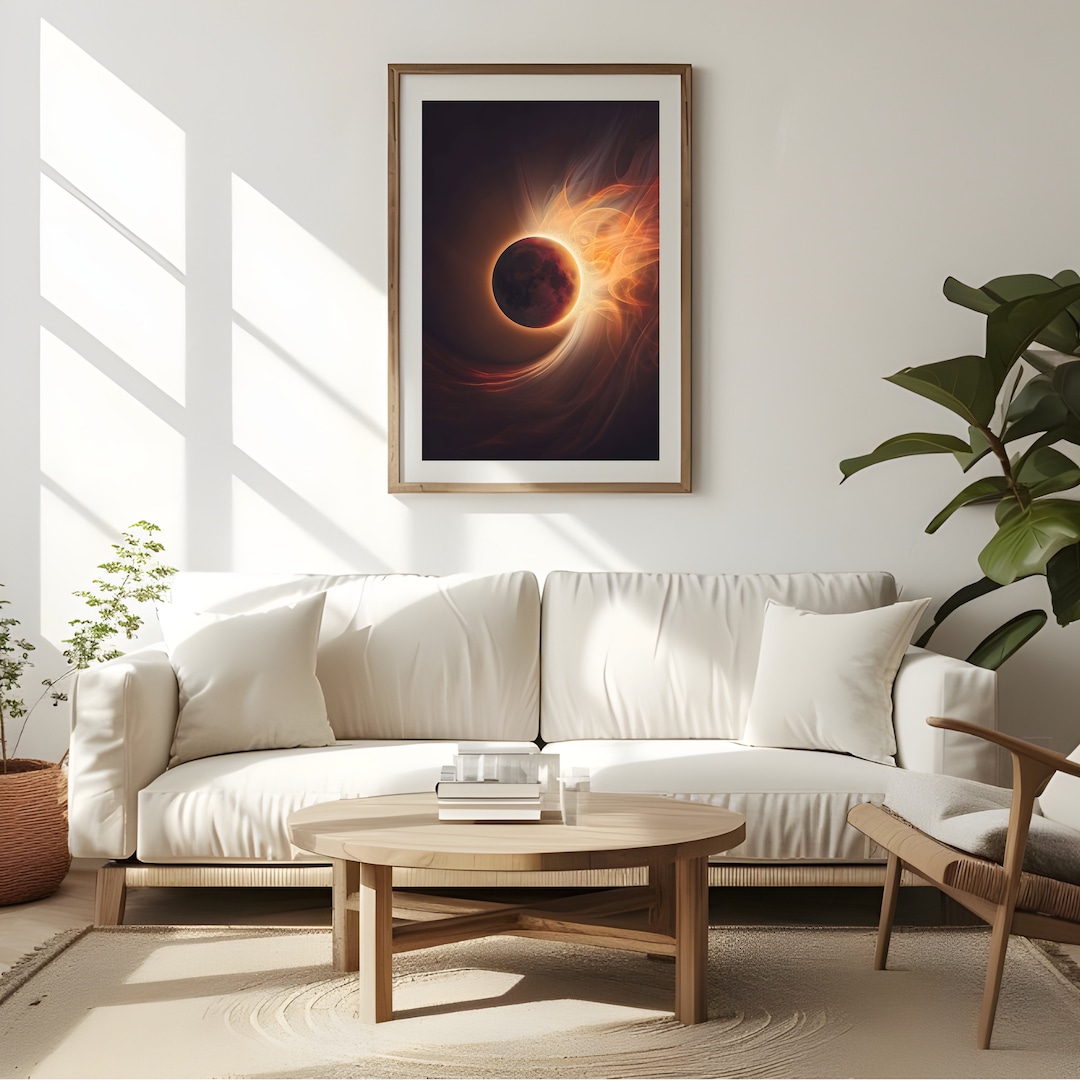 Solar Eclipse Wall Art Prints for Home Decor,sun Eclipse Print,poster ...