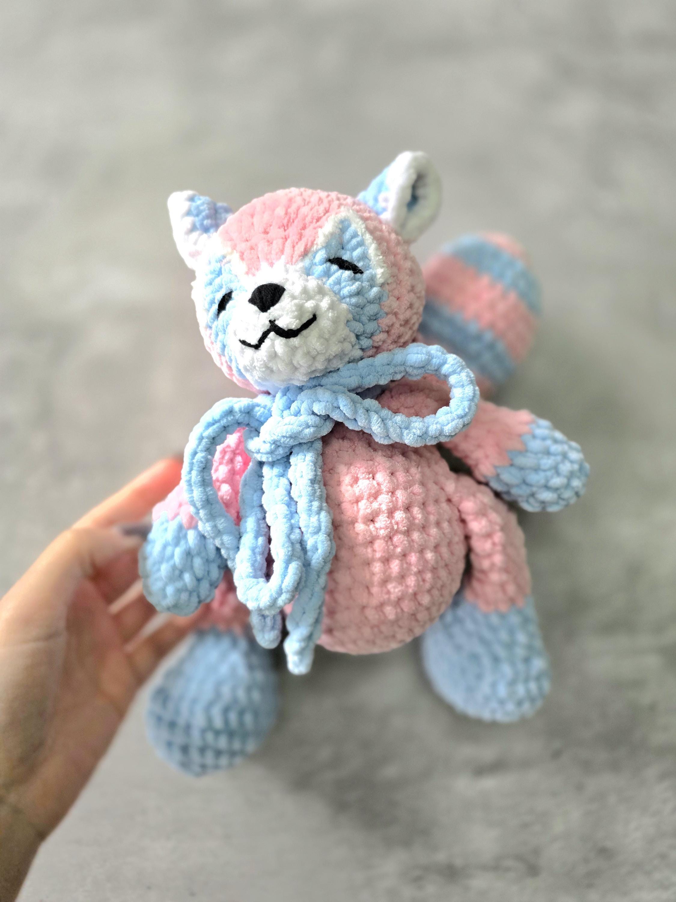Cute Amigurumi Baby Tanuki Racoon Plushie Toy - Etsy