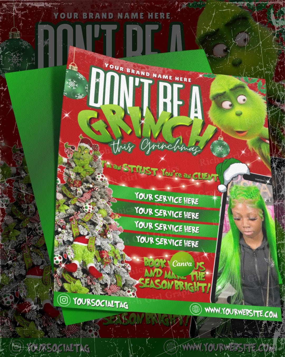 Don’t Be A GRINCH Flyer - Etsy