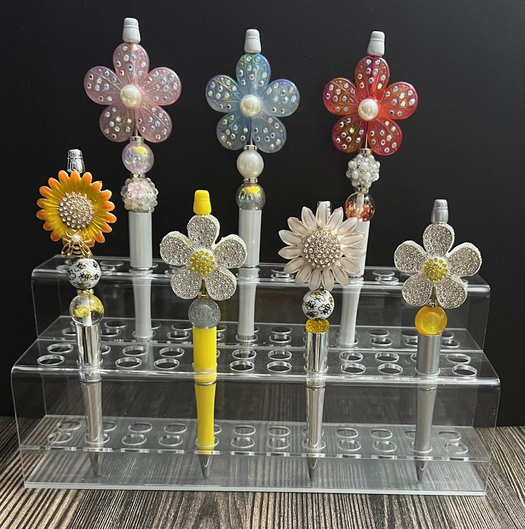 Beaded Flower Pens - Etsy
