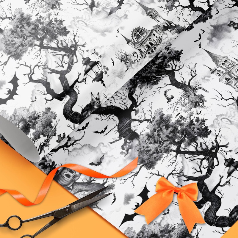 Spooky Wrapping Paper - Etsy
