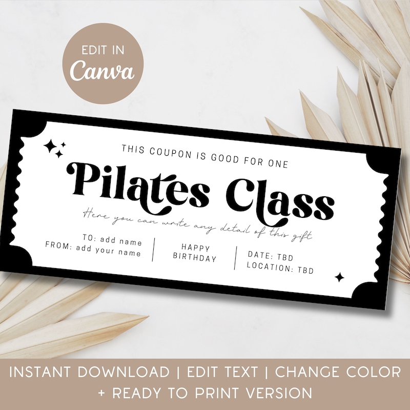 Pilates Invitation Party - Etsy