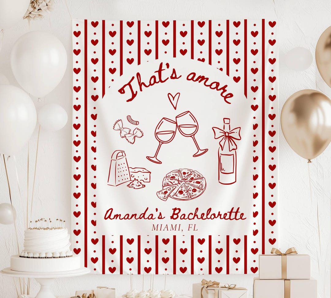 Custom Thats Amore Bridal Shower Decor Thats Amore Bachelorette Banner ...