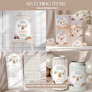 Locally Grown Baby Shower Decor Locally Grown Boy Baby Shower Backdrop ...