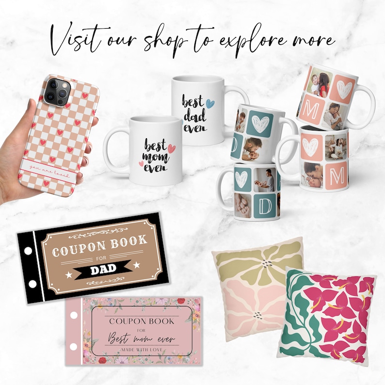New Mom Gift Coupon Book Childbirth Gift for Mama Girl Baby Shower Last ...