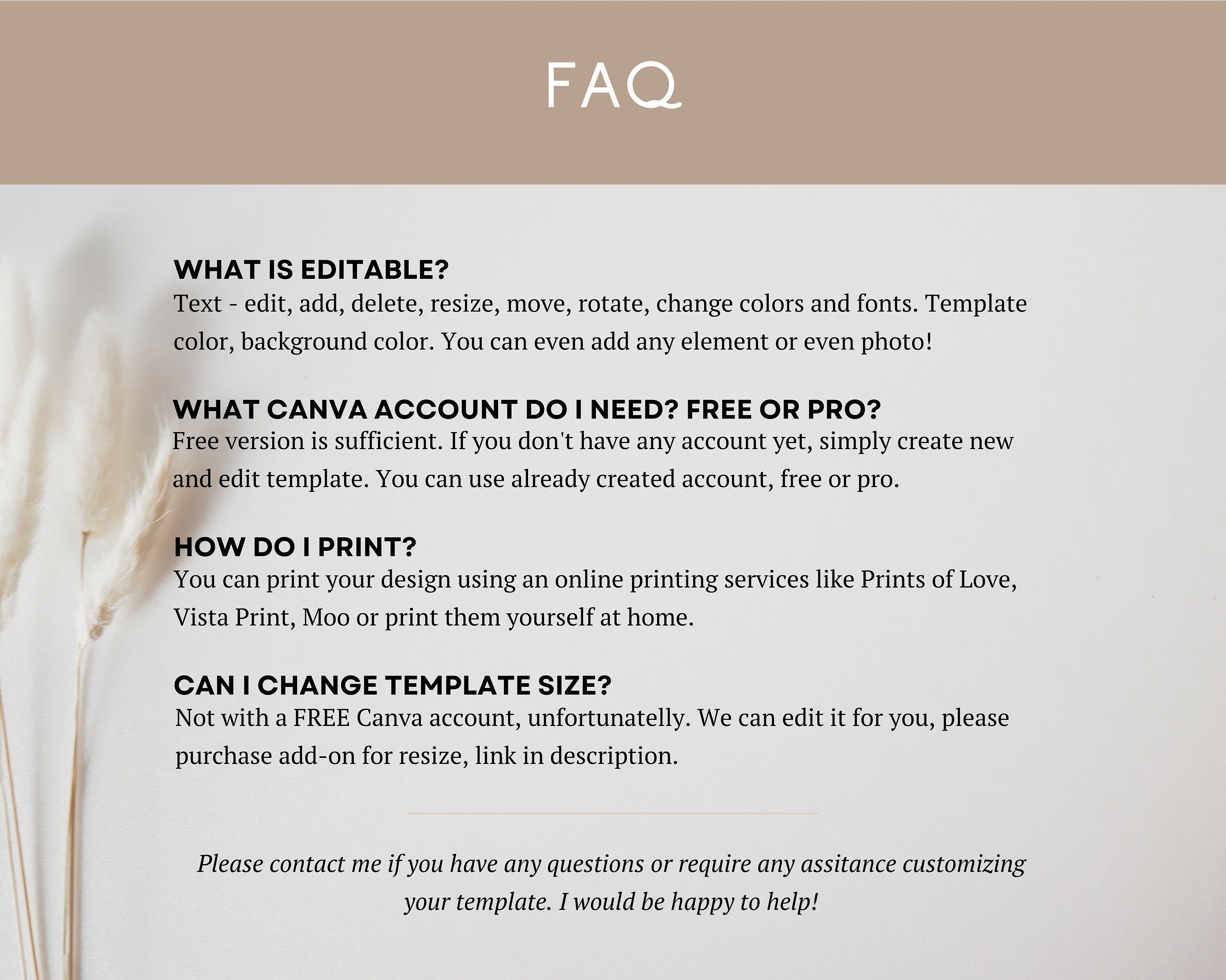 Hair Stylist Gift Certificate Digital Template Logo Hair Salon Gift ...