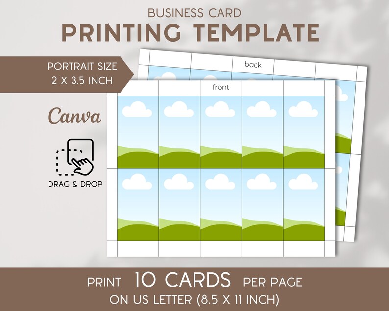 Printing Template Business Card 2x3.5 Printing Guide Template Canva ...