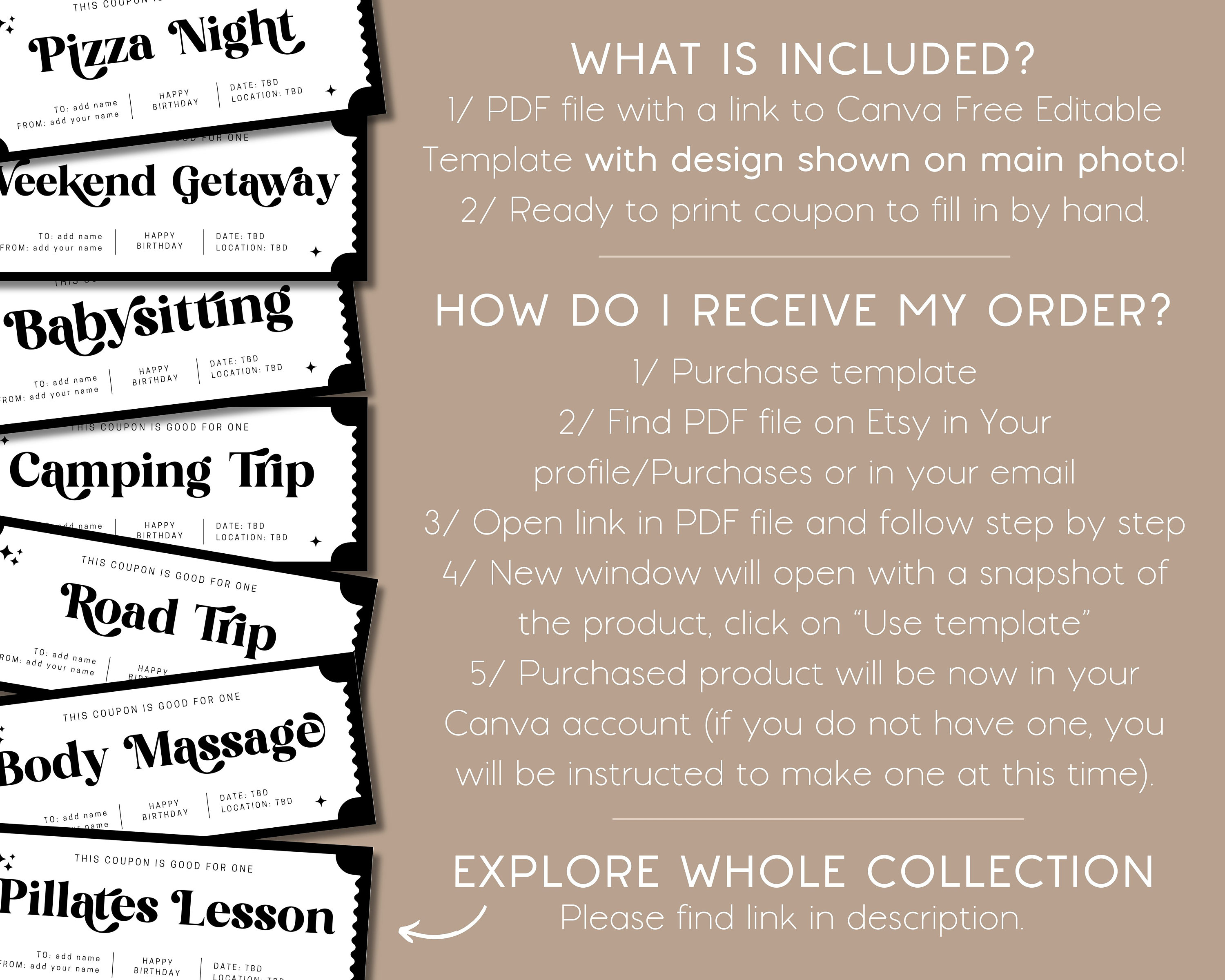 Body Massage Coupon Personalizable Text Gift Voucher Relaxation Massage ...