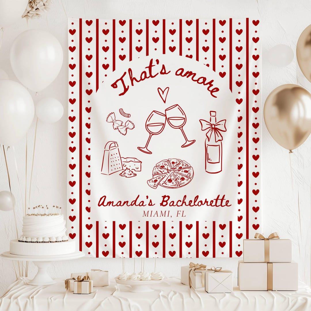 Custom Thats Amore Bridal Shower Decor Thats Amore Bachelorette Banner ...