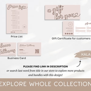 Digital Pricing List Template Small Business Price List Template ...