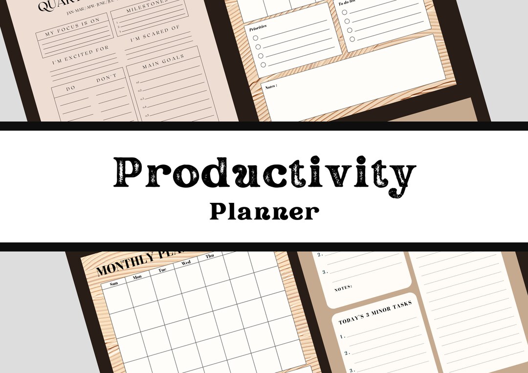Productivity Planner - Etsy