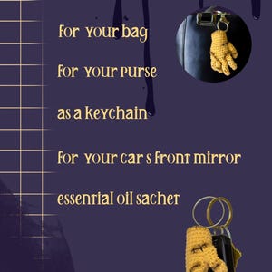 Crochet Pattern of thing From Wednesday Keychain, Bag Charm, Halloween ...