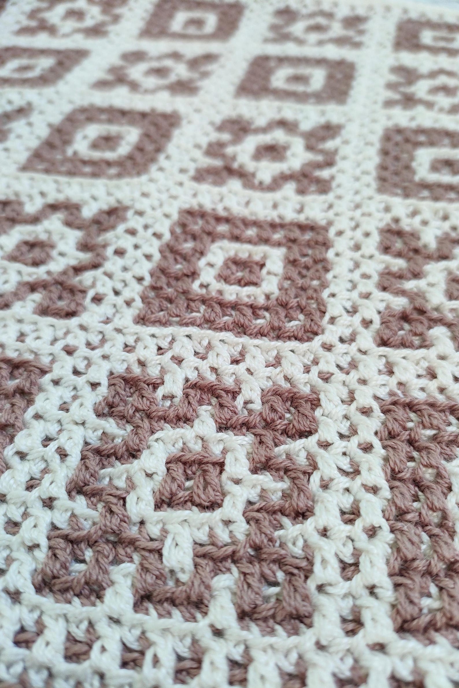 Overlay Mosaic Baby Blanket Crochet Pattern Easy Tapestry Crochet Baby ...