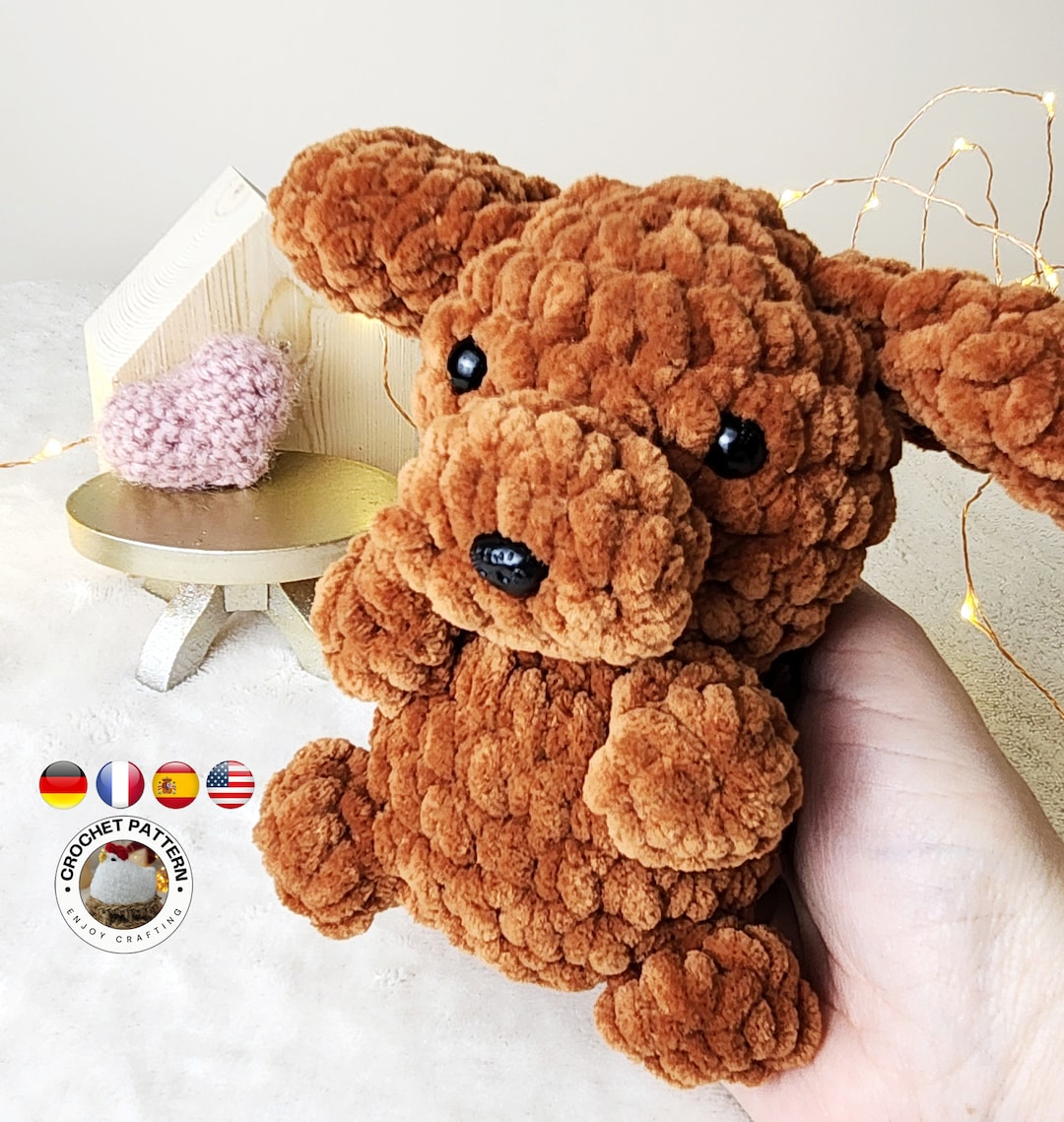 Chunky Puppy Dog Crochet Pattern Amigurumi Digital File Download ...