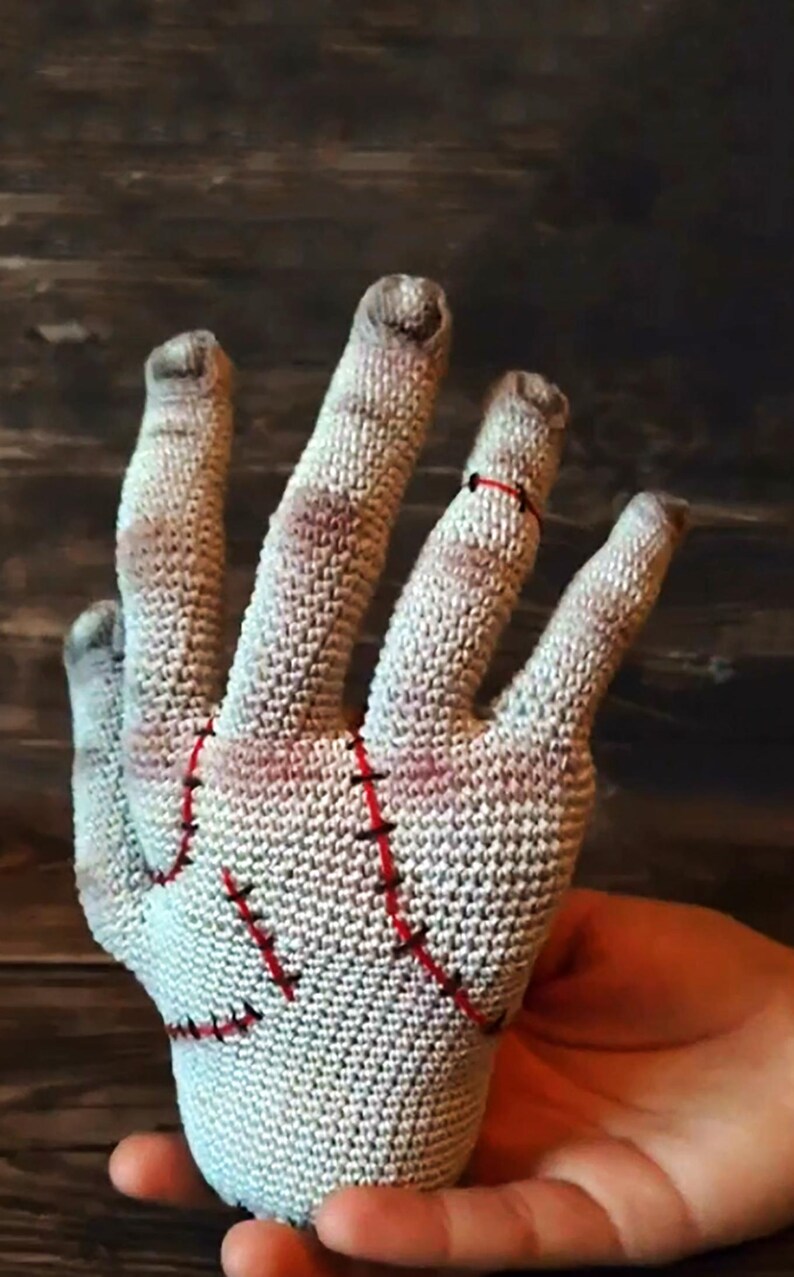 Crochet 'thing' Hand Pattern Inspired by Wednesday Series Cosplay, Home ...