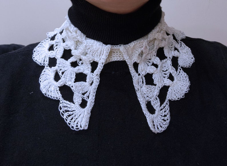 Wednesday Collar Crochet Pattern Cosplay Collar Tutorial, 5 Sizes - Etsy