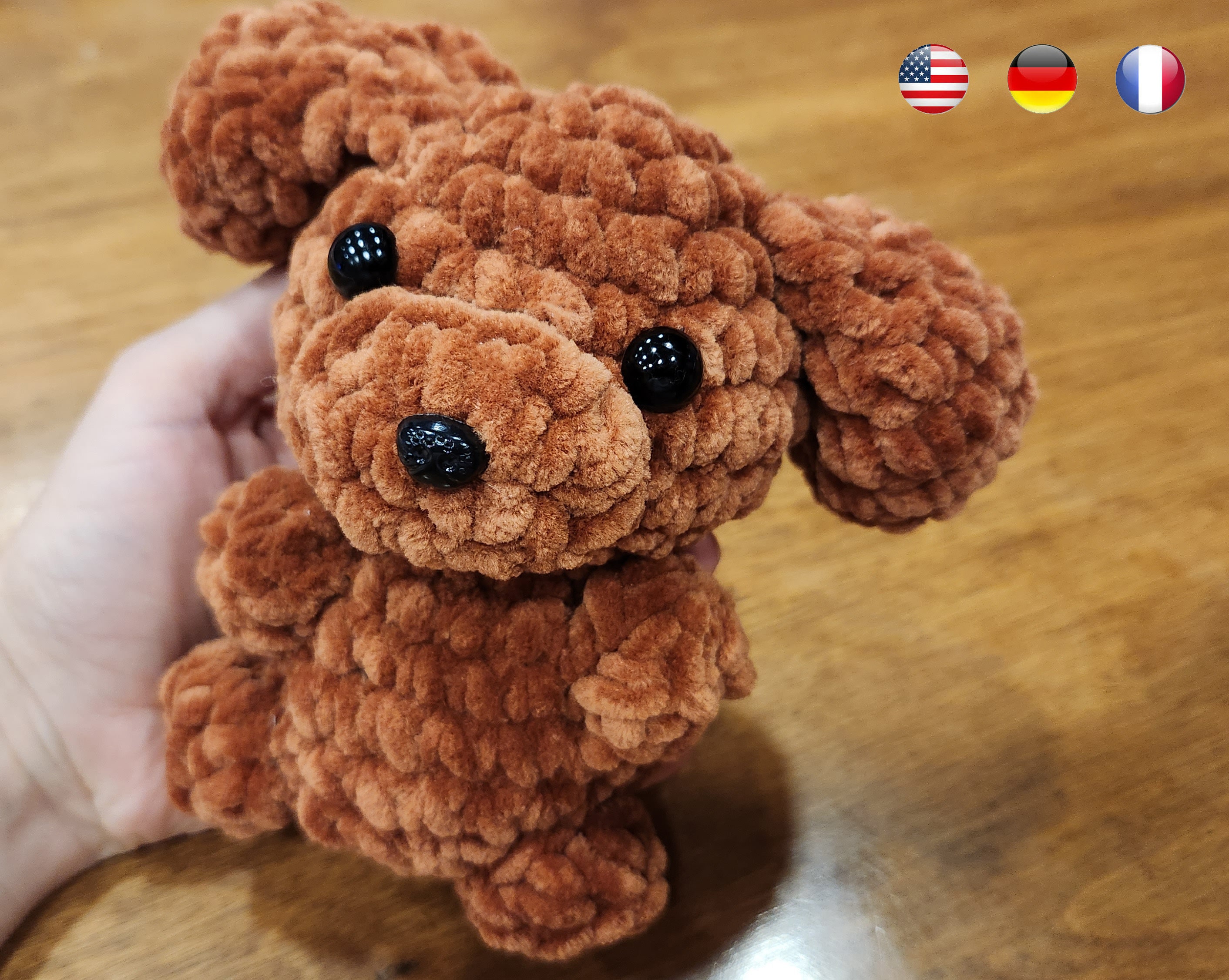 Chunky Puppy Dog Crochet Pattern Amigurumi Digital File Download - Etsy