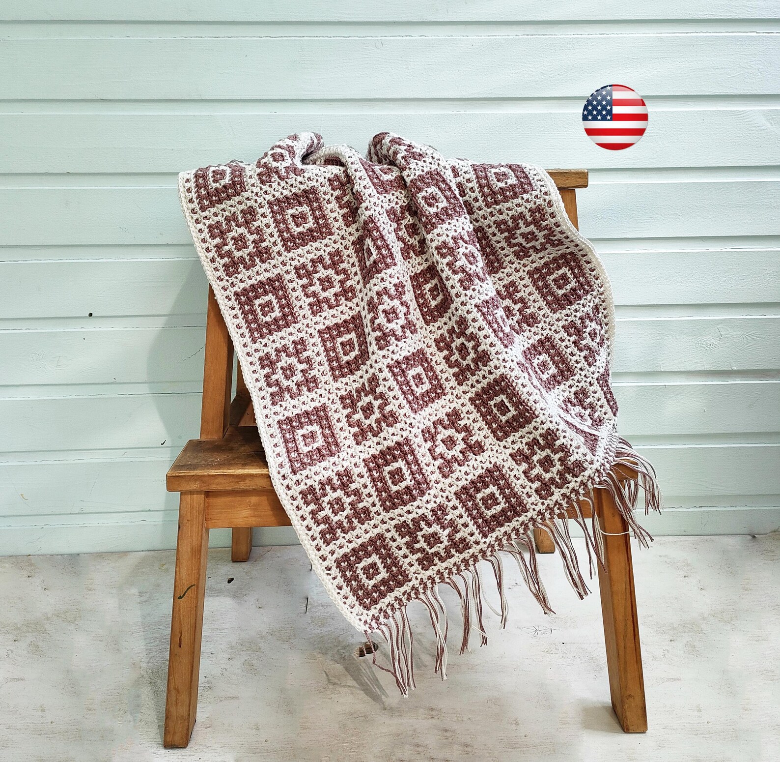 Overlay Mosaic Baby Blanket Crochet Pattern Easy Tapestry Crochet Baby ...