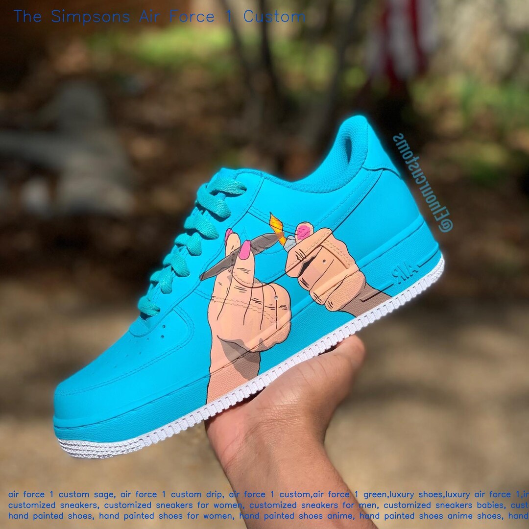 The Simpsons Air Force 1 Custombuy Now: Luxetsy.com/et-3179 - Etsy