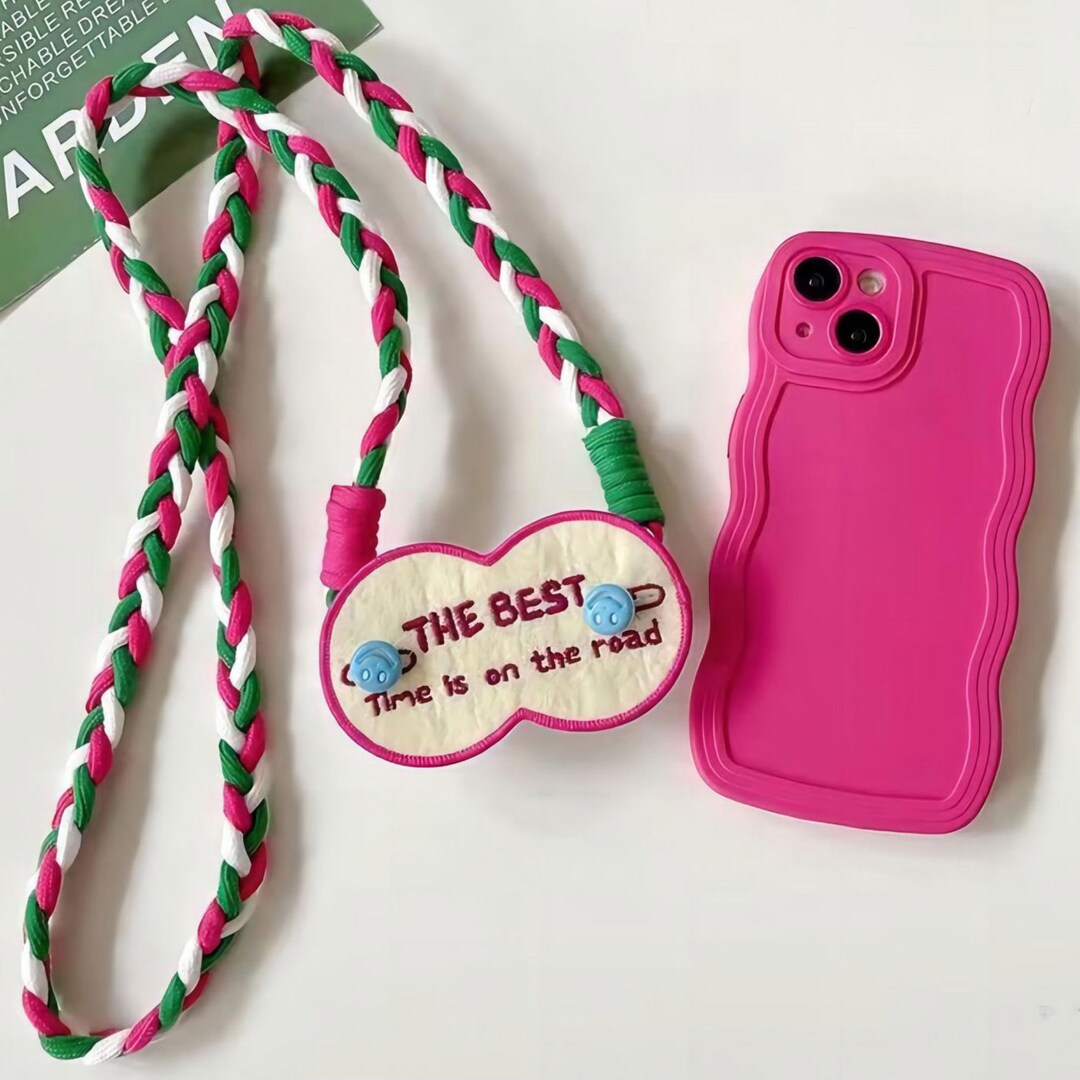 Handmade Mobile Phone Back Clip Lanyard Diagonal Cross Girls Cartoon ...