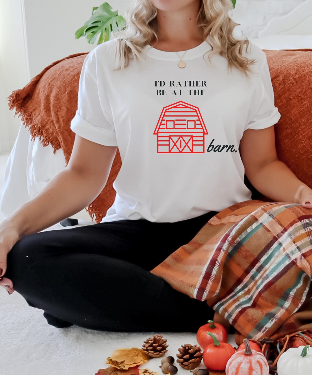 I'd Rather Be at the Barn Women's Fitted T-shirt Horse Trainer Shirt ...