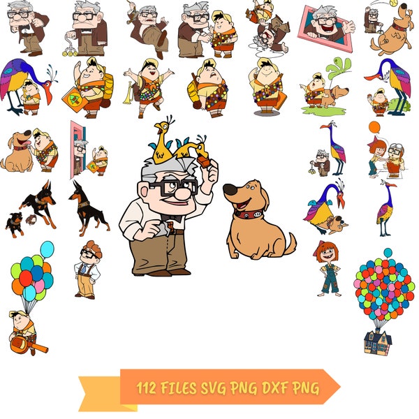 Up Movie Clipart - Etsy