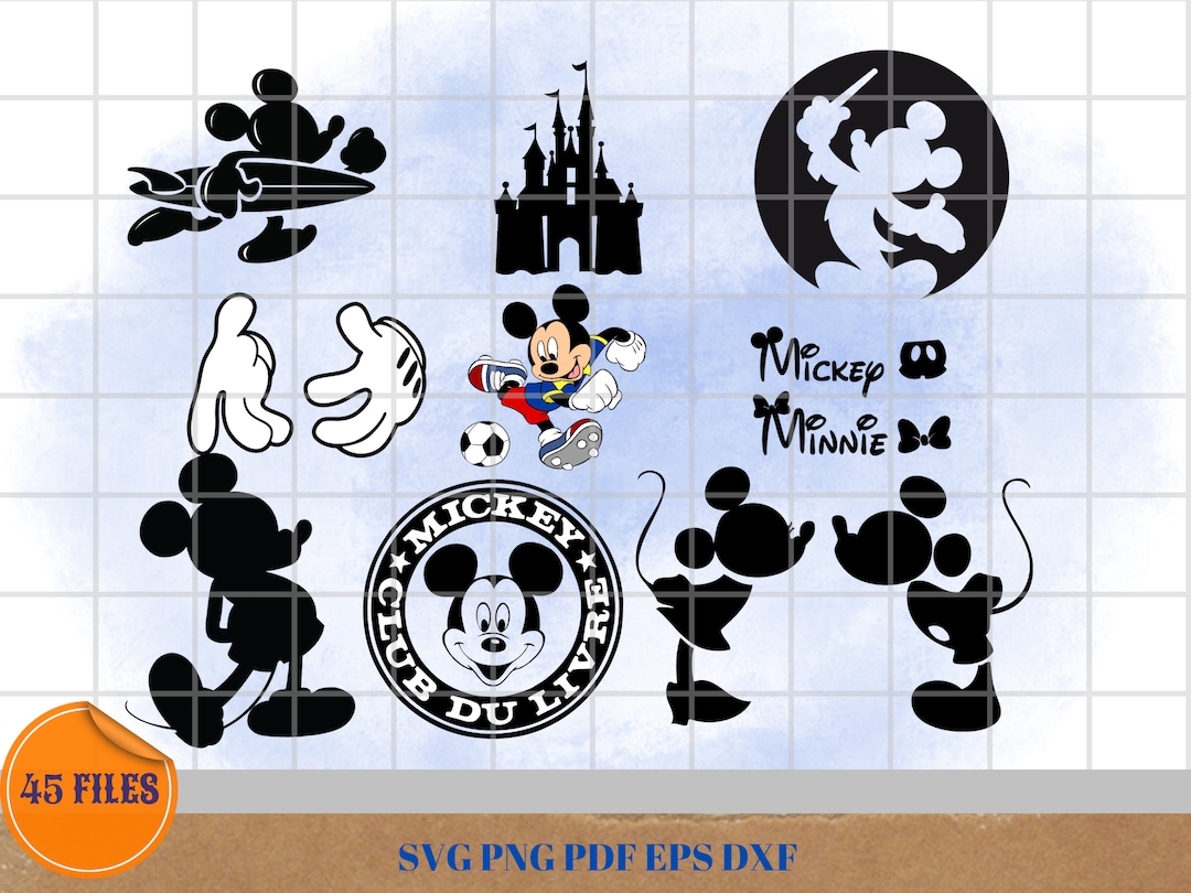 Mickey Mouse SVG Bundle Layered Head Svg Birthday Tshirt Svg, Tumbler ...