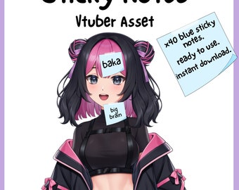 Yellow Vtuber Sticky Note | Cute Stream Overlay | P2U Vtuber Stream ...