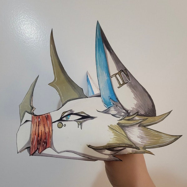 Dragon Puppet Paper - Etsy