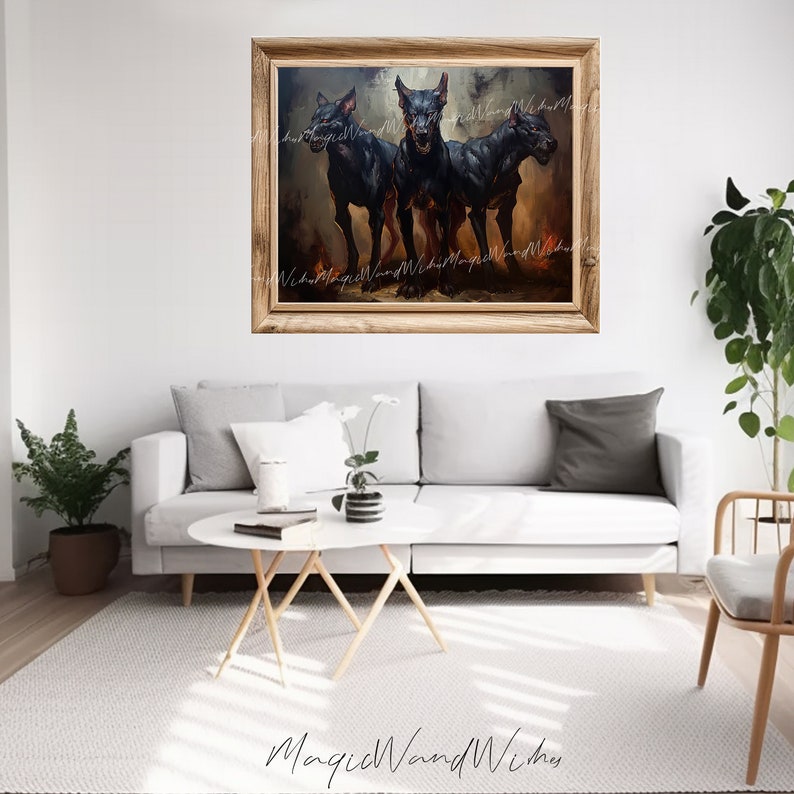 Cerberus Dog Greek Mythology Digital Download Hound of Hades Black Dogs ...