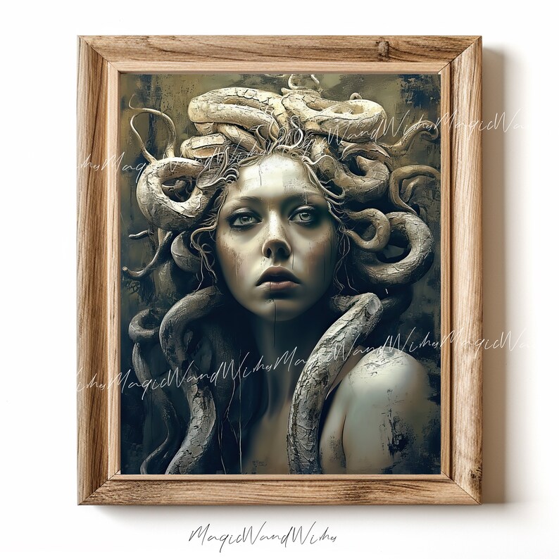 Medusa Greek Mythology Digital Download Greek Goddess Chthonic Female ...