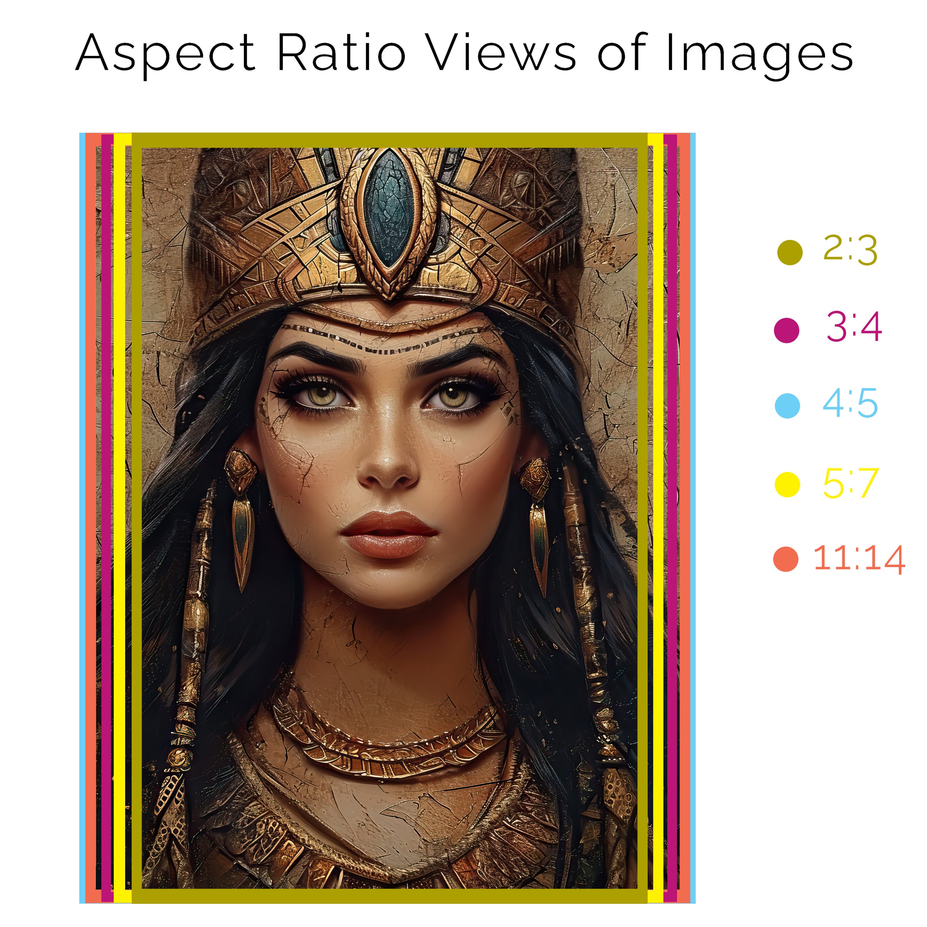 Cleopatra Digital Download Rustic Oil Painting Queen of the Ptolemaic ...