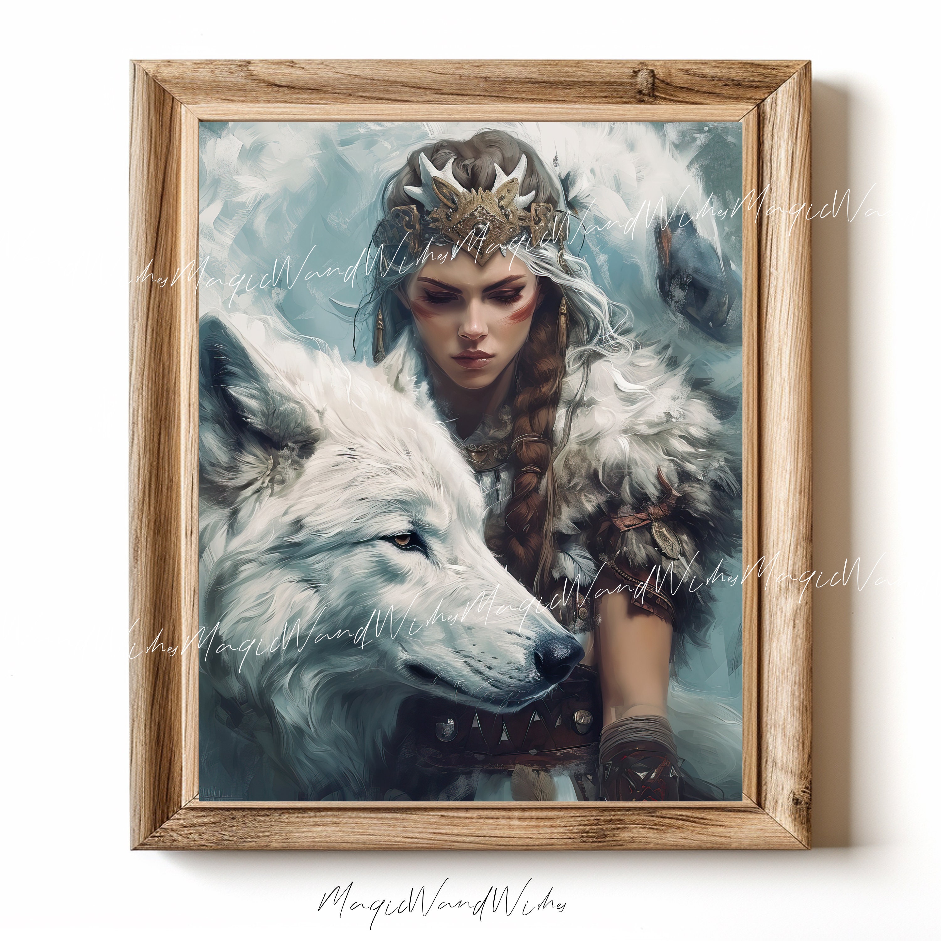 Skadi Norse Mythology Digital Download Norse Winter Goddess With White ...