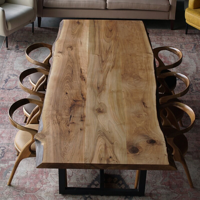 Rustic Wood Dining Table - Etsy