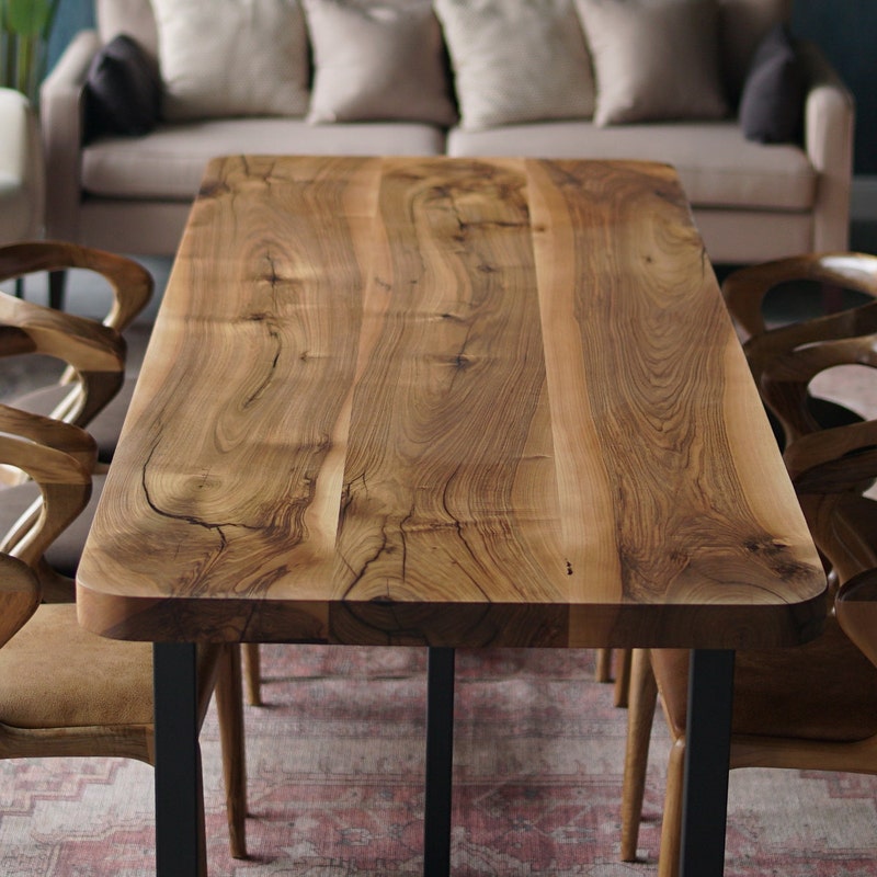 Walnut Dining Table - Etsy