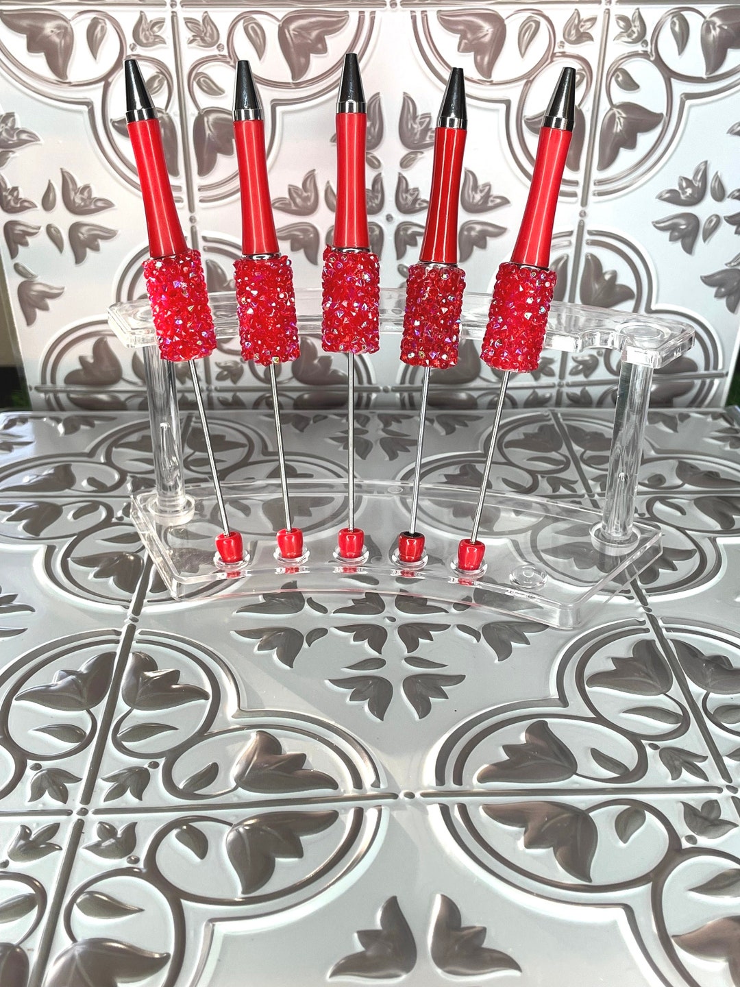 Red Chunky Pens/ Pack of Five/ DIY Pens/ Fast Shipping - Etsy