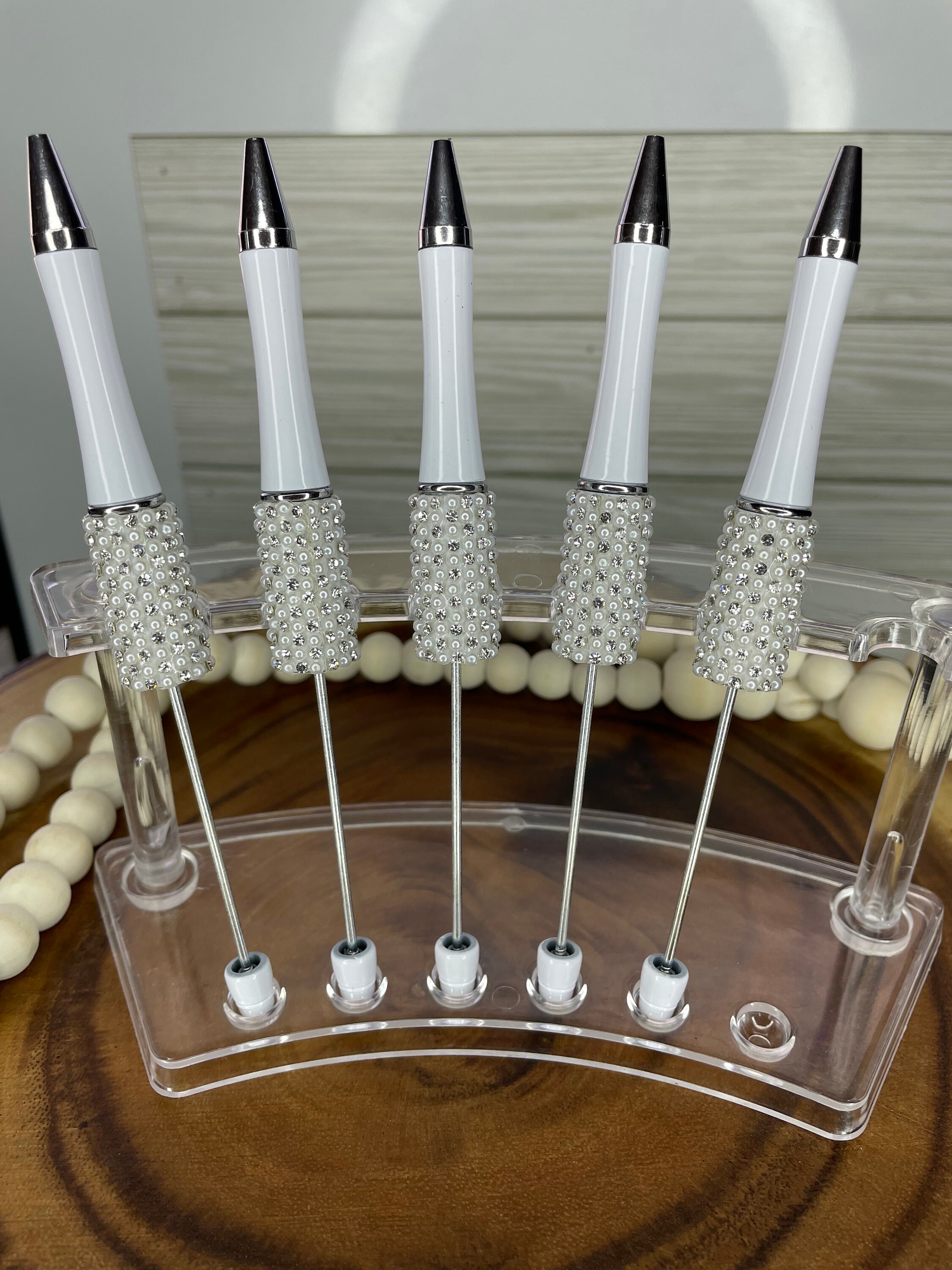 New Pearls With Bling Pens/ Beadable / Pack of Five/ DIY Pens/ Pearls ...