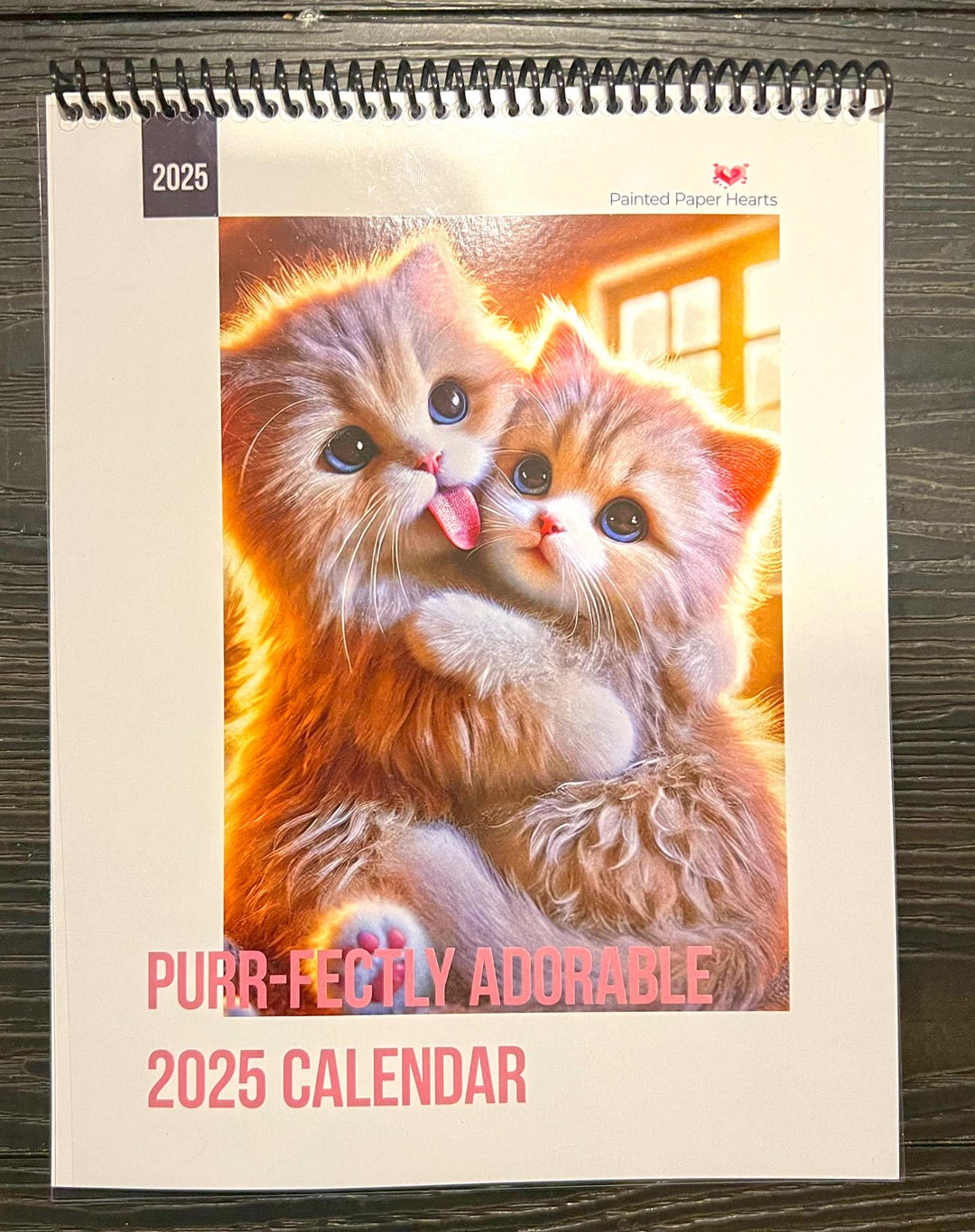 Adorable Cute Kitty Cat 2025 Wall Calendar 12 Month (digital Download ...