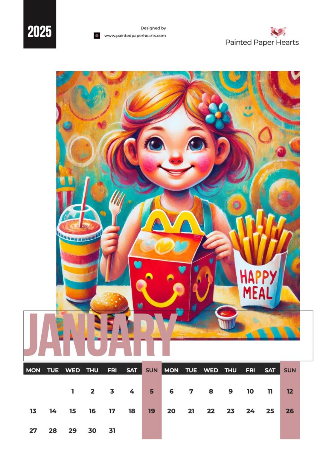 Iconic 1980's 80's Rewind (MTV, Rubix, Happy Meal) 2025 Wall Calendar ...