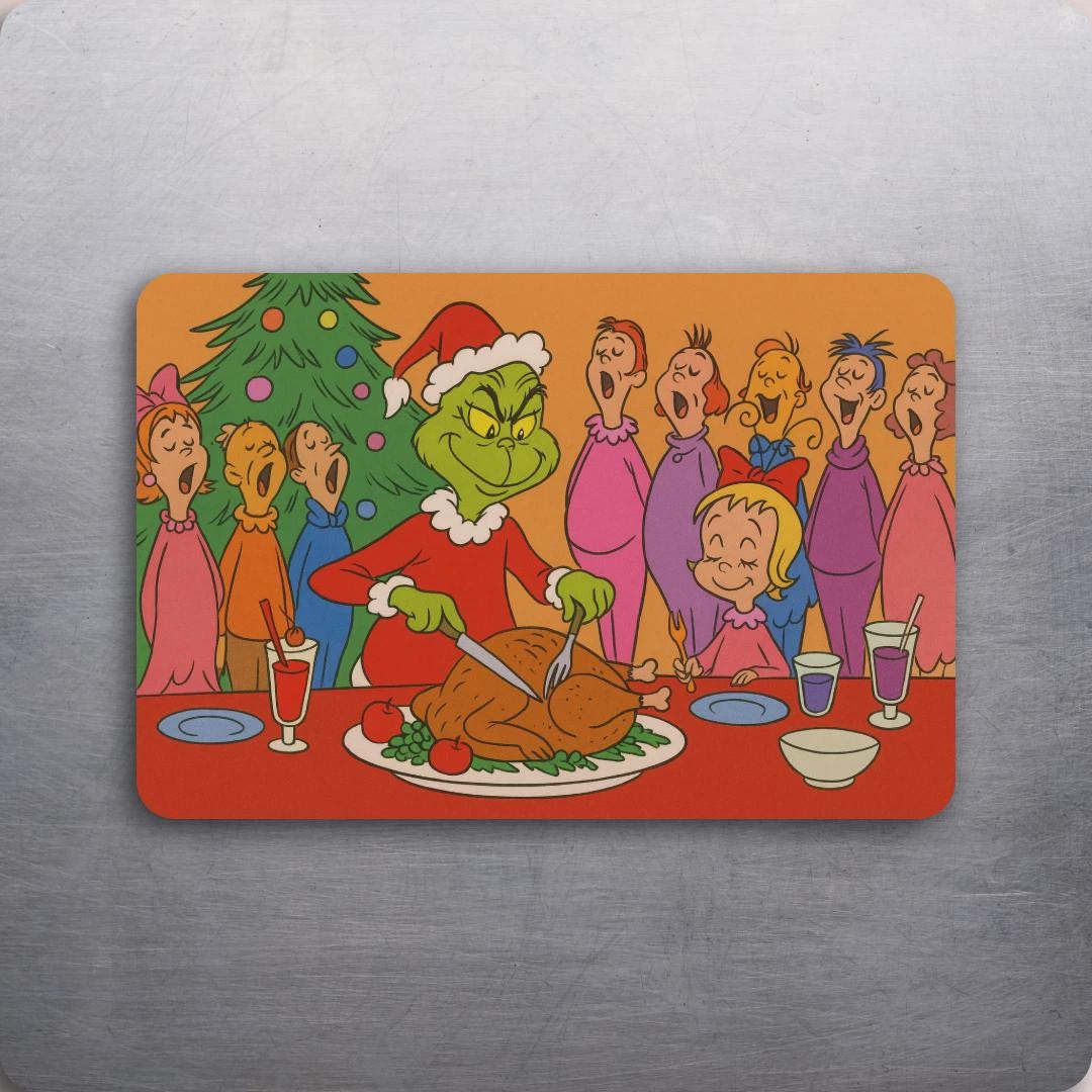 3x 2 Vintage How the Grinch Stole Christmas Who Feast Locker Fridge ...
