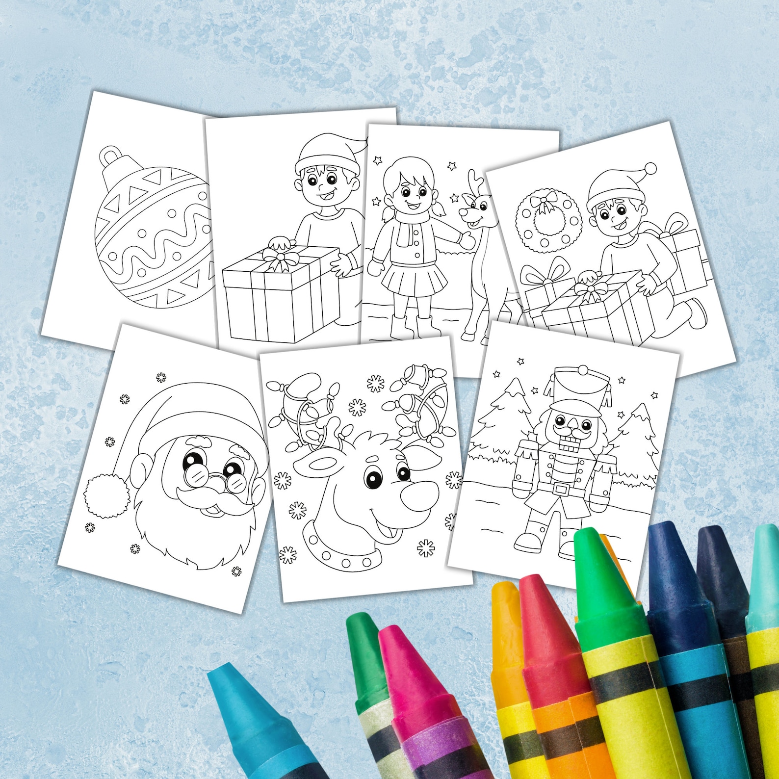 20 Christmas Coloring Pages, Christmas Printable, Christmas Games ...