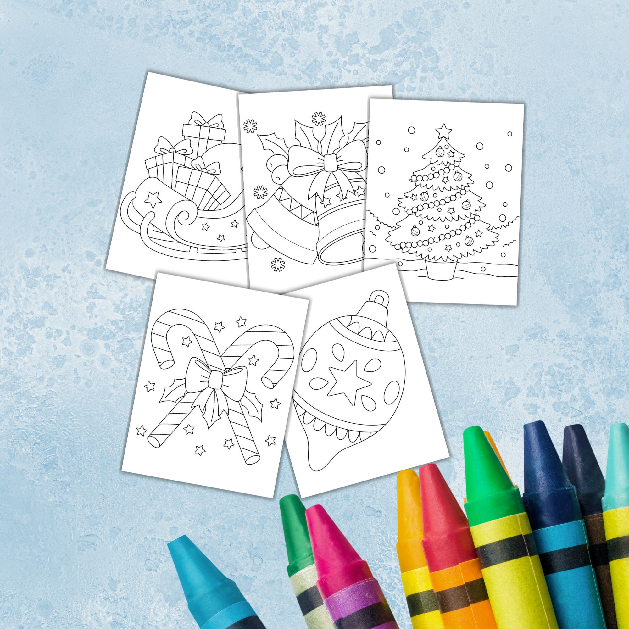20 Christmas Coloring Pages, Christmas Printable, Christmas Games ...