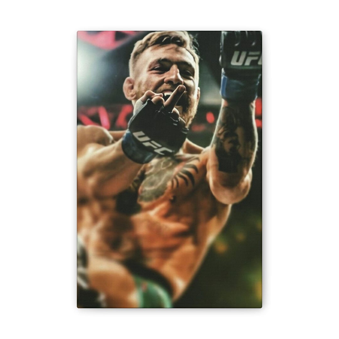 Canvas Poster, Conor Mcgregor Funny Wall Art Print, Stretched Canvas ...