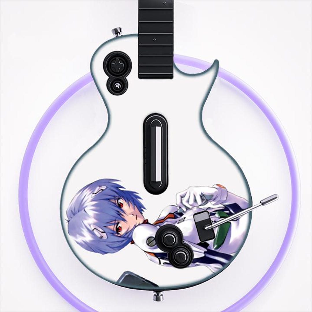 Custom Anime Clone Hero Controller • Guitar Hero Les Paul Mechanical ...