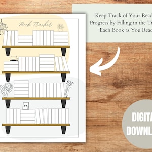 Reading Log and Journal, Downloadable and Printable Digital Reading ...