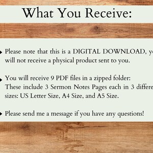 Printable Church Notes|| Sermon Notes and Prayer Requests Printable ...